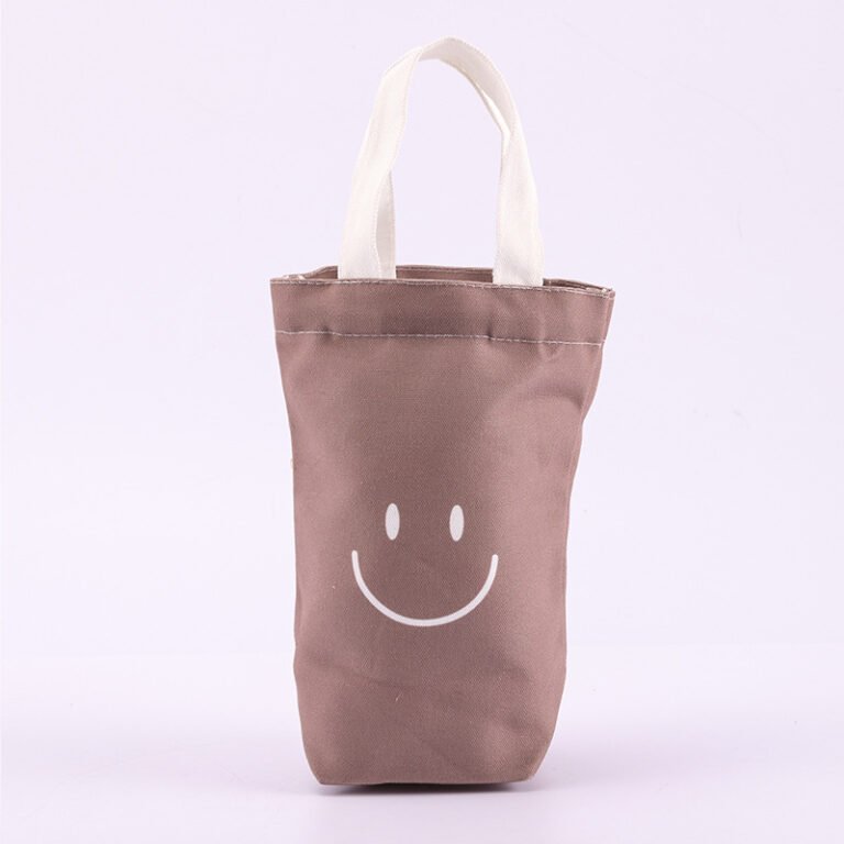 Custom Canvas Coffee Cup Folder | Eco-Friendly Drink Holder